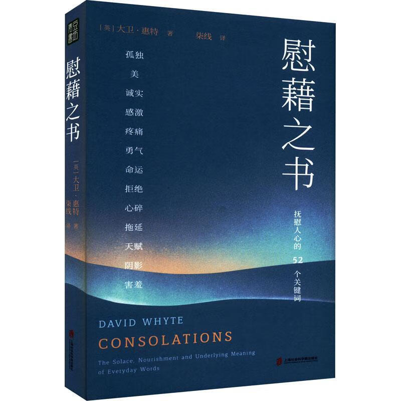慰藉之书大卫·惠特上海社会科学院出版社9787552038552 心理学书籍