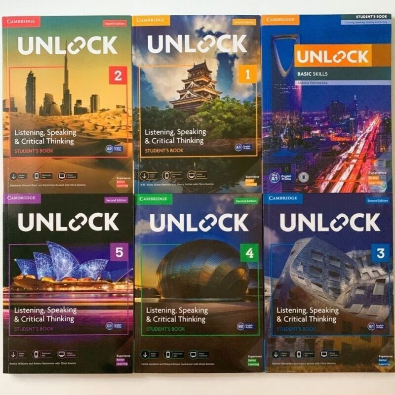 剑桥英语新版Unlock教材 basic/1/2/3/4/5 听说 听说4级