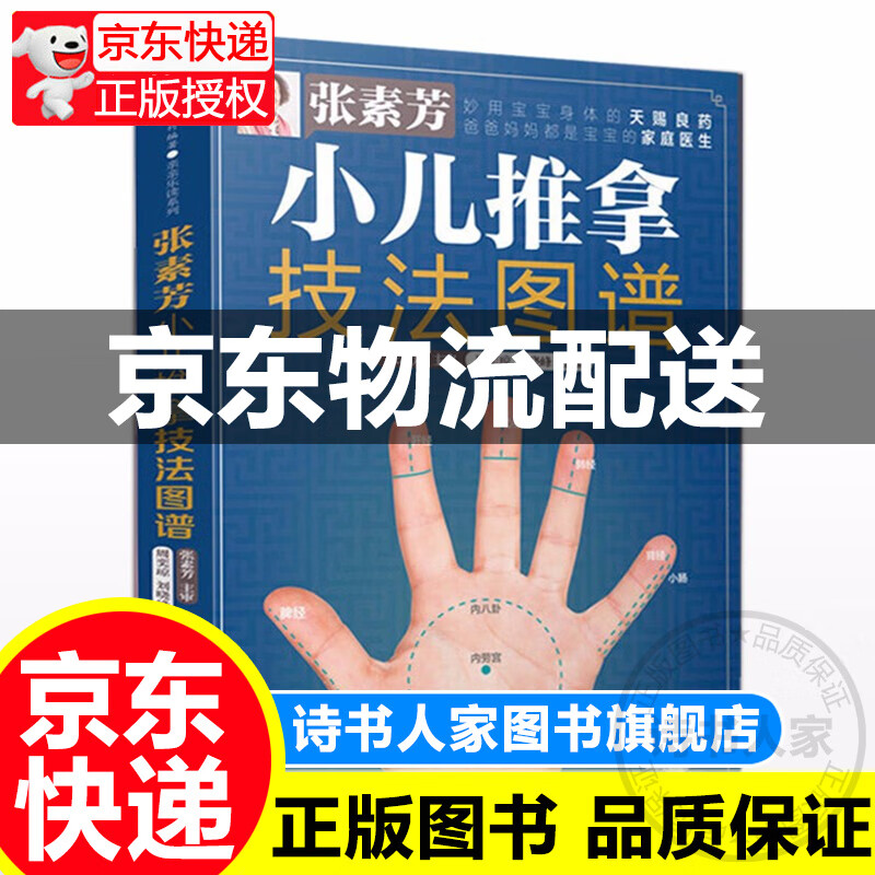张素芳小儿推拿技法图谱小儿推拿书籍教材专家教穴位图 宝宝中医书籍大全视频教程儿童推拿按摩书籍