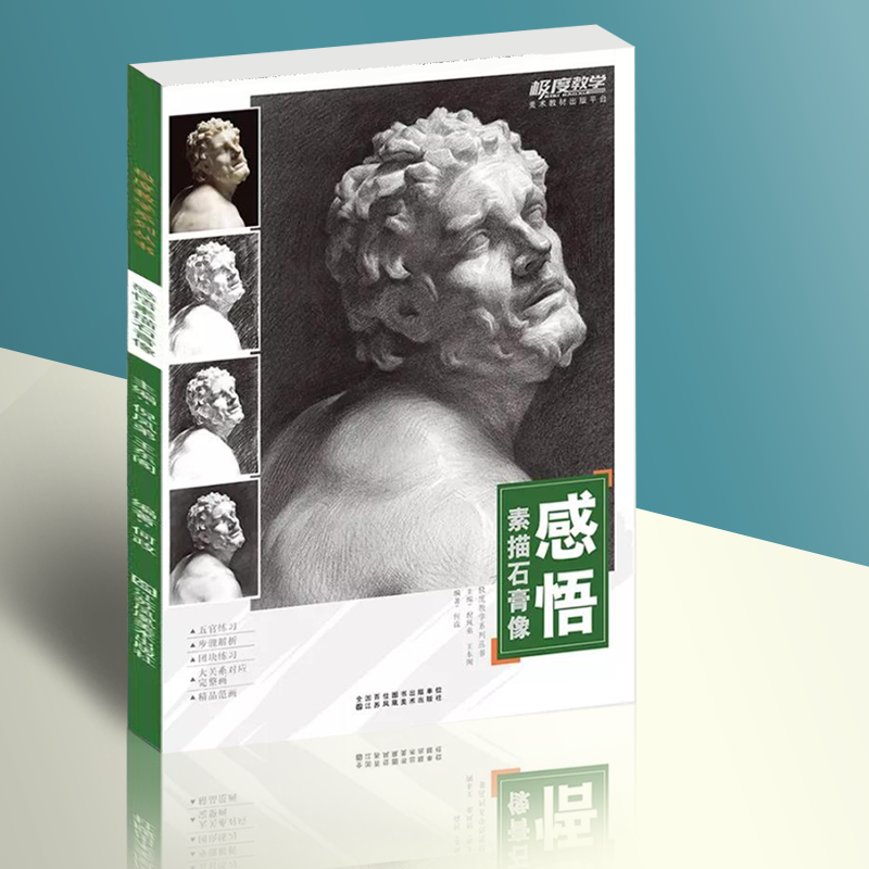 感悟素描石膏像2019极度教学何政素描基础石膏头像雕塑临摹书头部结构五官练习体块结构明暗解析范画步骤