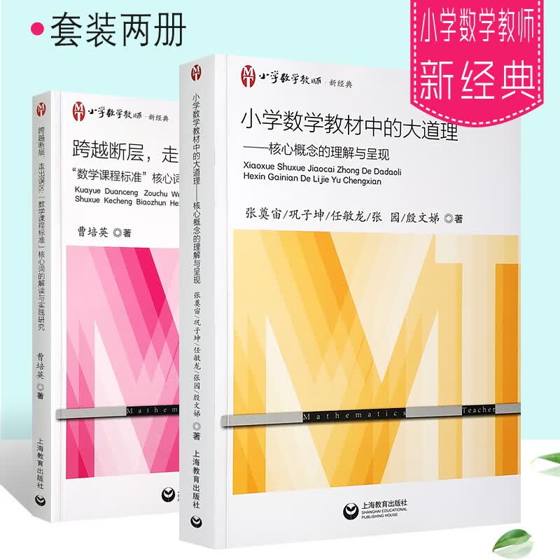 小学数学教材中的大道理 核心概念的理解与呈现2册套装 跨越断层走出误区 数学课程标准核心词的解读解析 套装两册