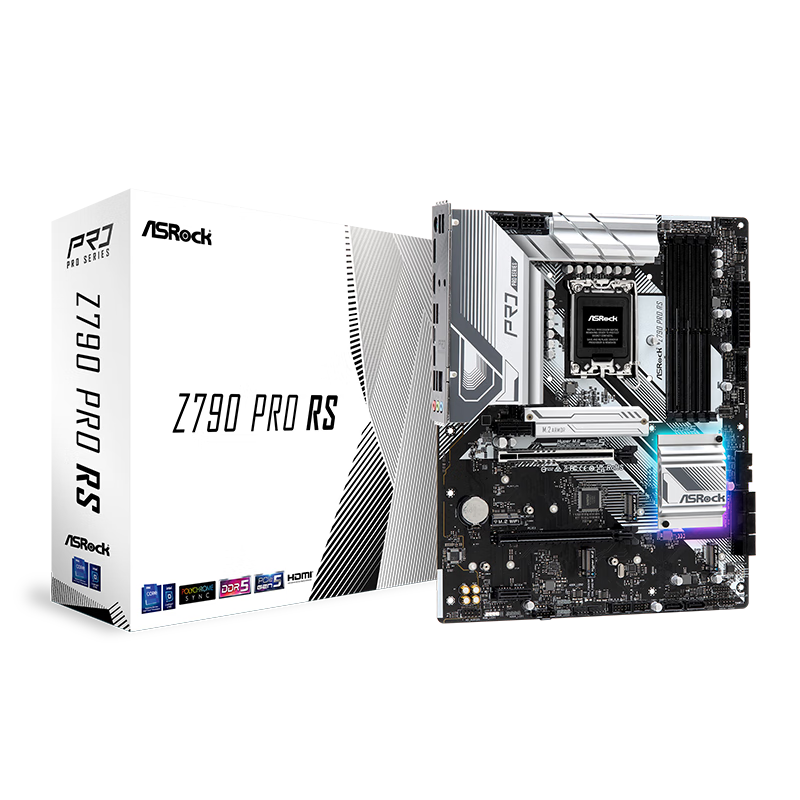 华擎 （ASRock）Z790 Pro RS 匠心 支持CPU 13900K/13700K/DDR5（Intel Z790/LGA 1700，1679元—— 慢慢买比价网