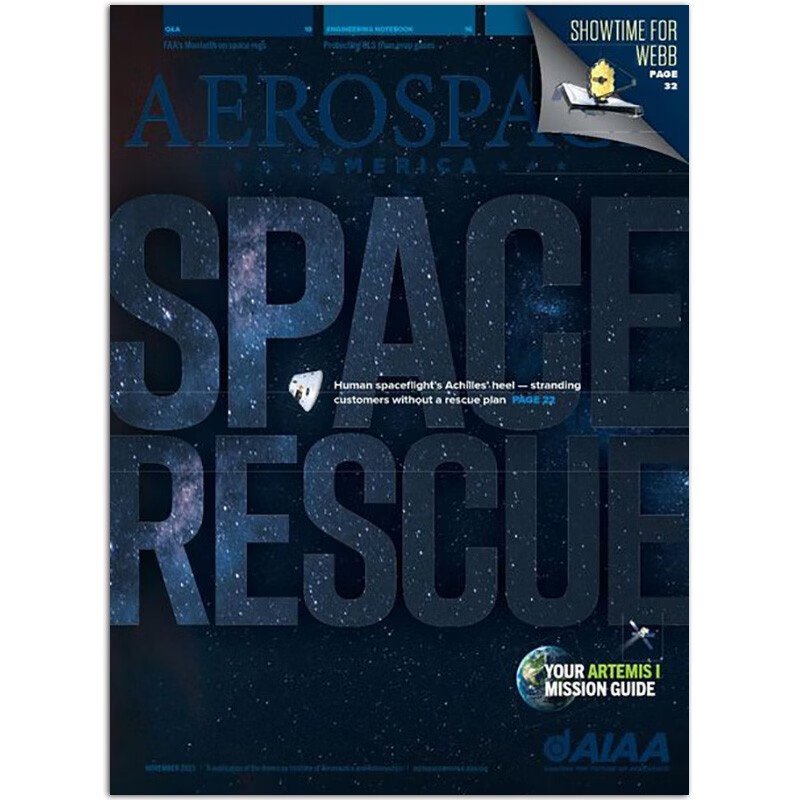 【单期可选】Aerospace America 2018/2020/21/22年 美国航空航天科技杂志 2021年11月刊