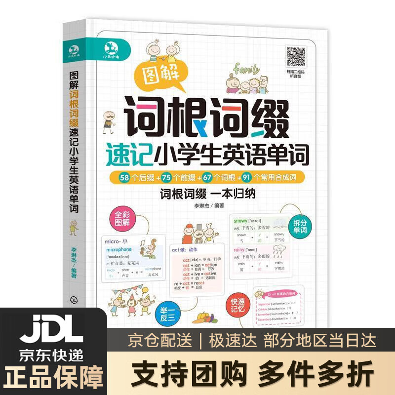 【 送货上门】图解词根词缀速记小学生英语单词