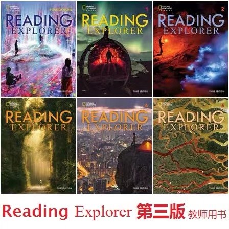 原版进口美国国家地理阅读教材Reading Explorer 第三版foundation 1 2 3 4 5级 学生书+在线练习初级新版 国内版阅读探索者同步销售 教师用书180一本下单备注级别