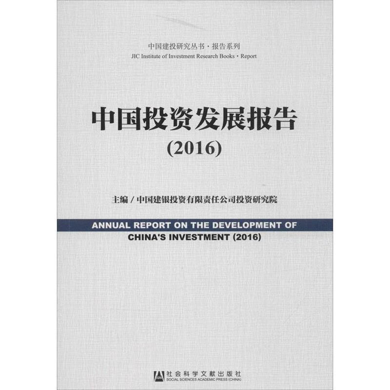中国投资发展报告