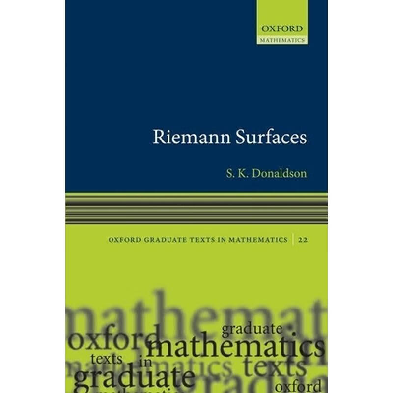 现货 黎曼曲面 Riemann Surfaces (Oxford Graduate Texts...