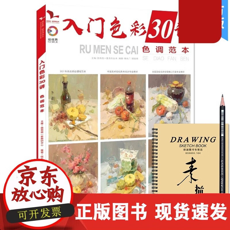 入门色彩教学30讲色调范本 2021我有我一套候长广郭凯明水果蔬
