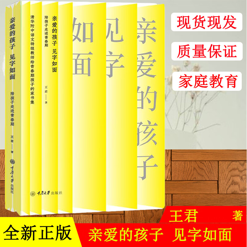 亲爱的孩子 见字如面 陪孩子走进青春期 如何与成长中的孩子相处 语文*级教师王君著 育儿书籍 家庭教