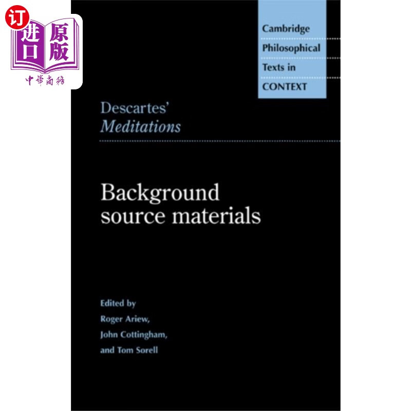 海外直订Descartes' Meditations 笛卡尔的沉思