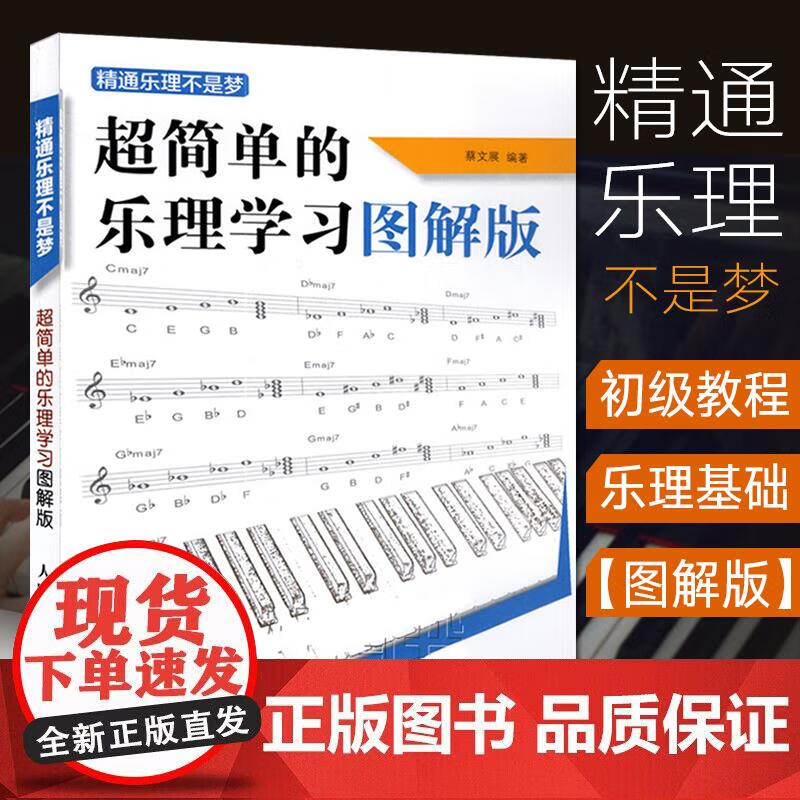 精通乐理不是梦 超简单的乐理学习图解版 钢琴乐理知识基础教材音乐理论书考级吉他实用教程 五线识谱和弦