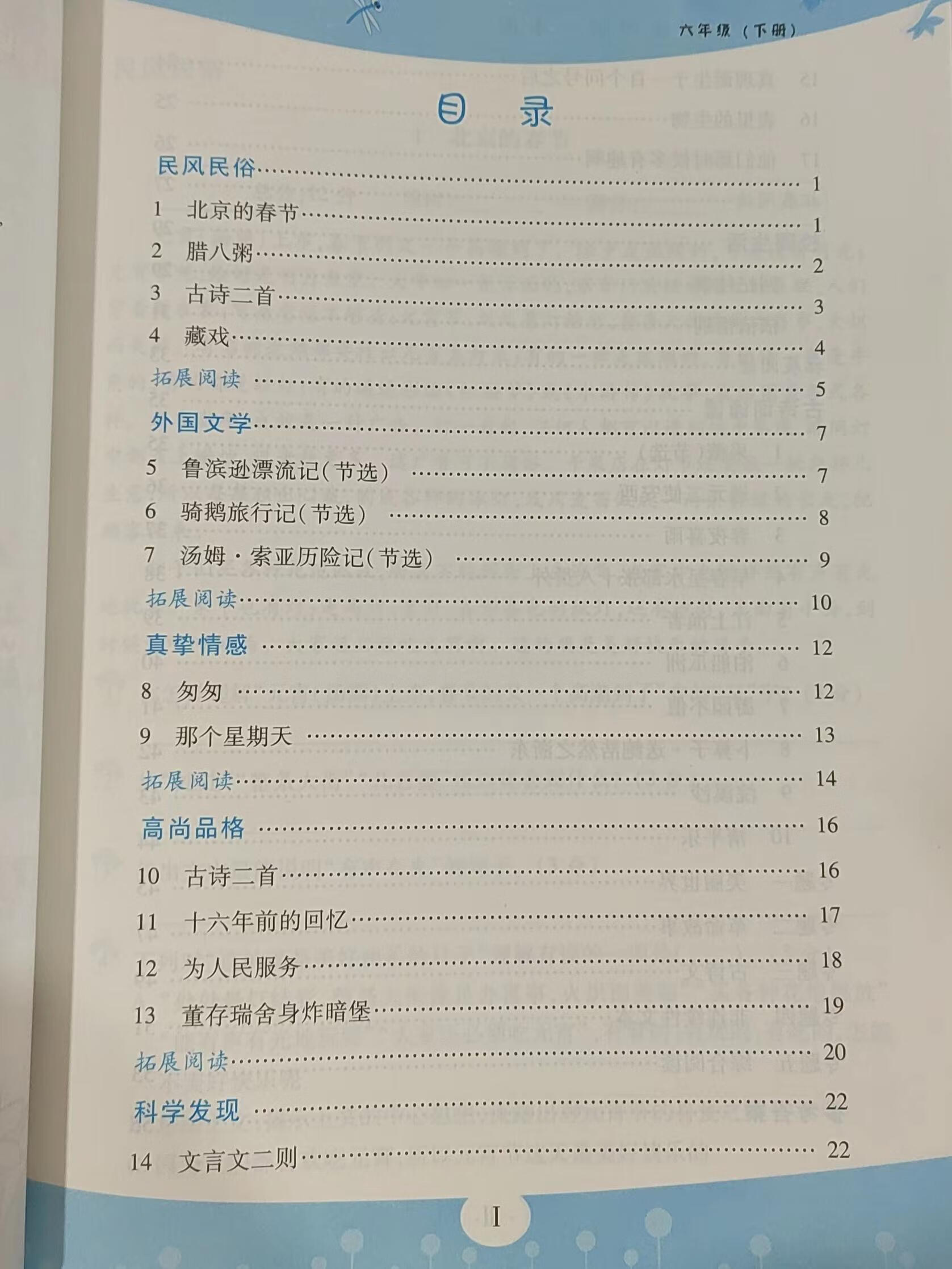 司华课内+课外阅读理解一本通六年级下册 六年级下 语文