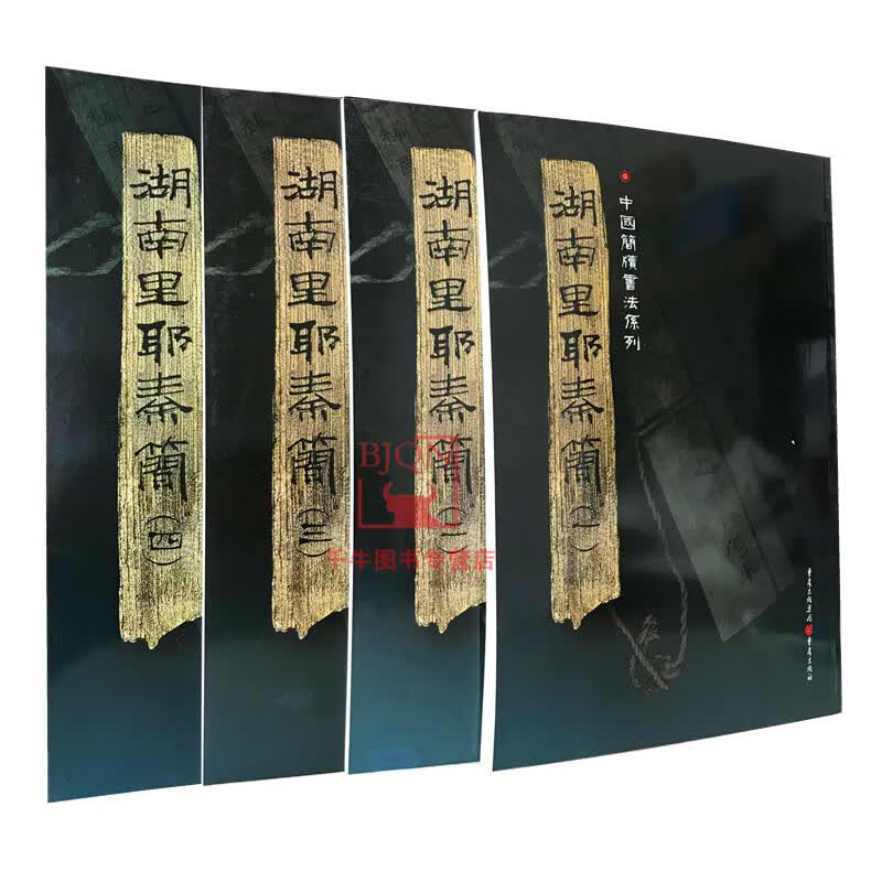 湖南里耶秦简(套装4册)附释文8开全彩版印刷中国简牍书法系列竹简书法临摹研究高清局部毛笔书法字帖