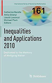 Inequalities and Applications 2010