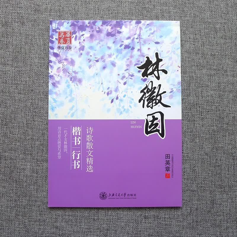字帖唐诗宋词名家散文楷书入门速成技法教程笔画偏旁间架结构常用7000字控笔训练田英章卢中南吴玉生正楷行书行楷钢笔书法 林徽因(楷书行书)田英章