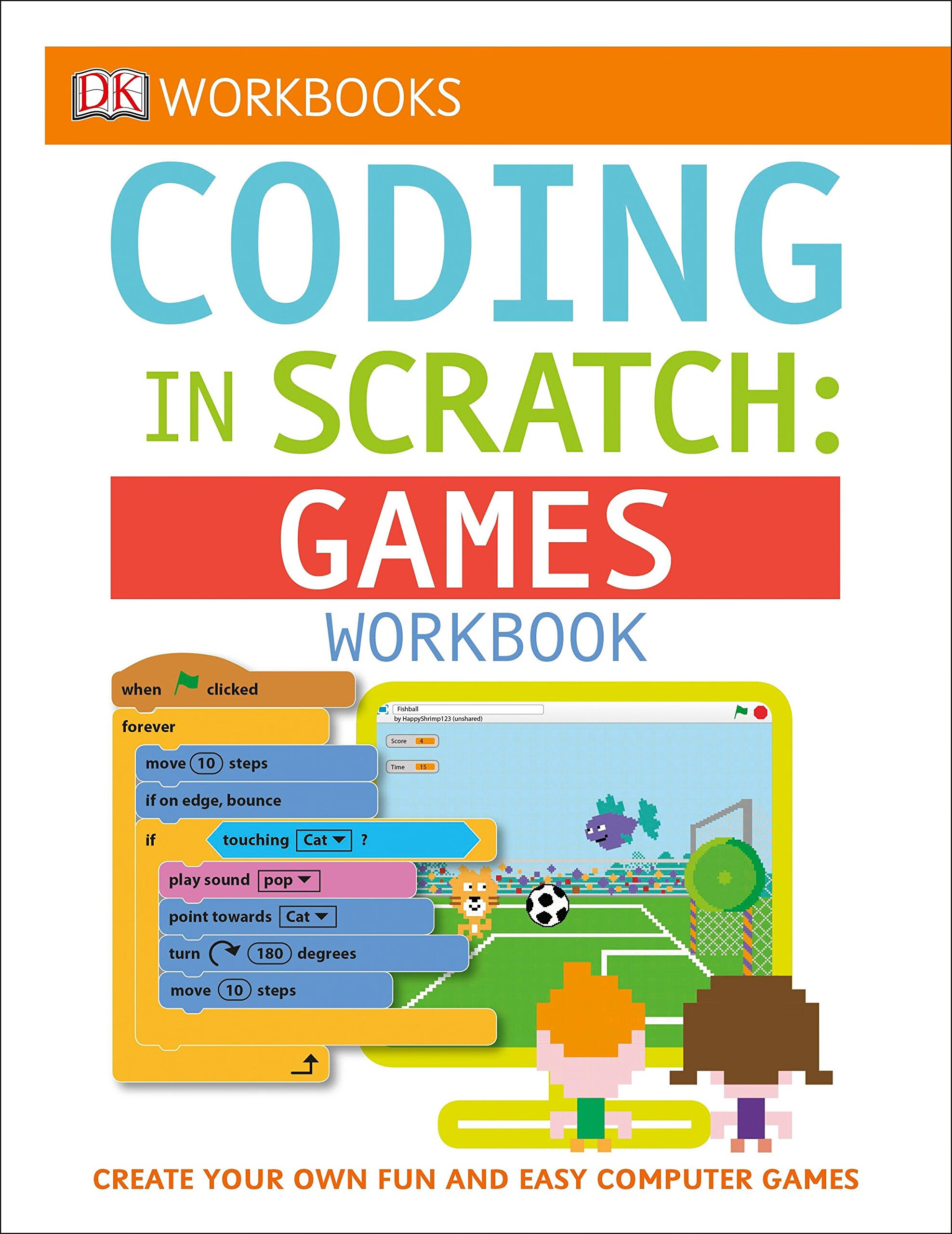 英文原版 DK编程练习：用Scratch写游戏 DK Workbooks: Coding in