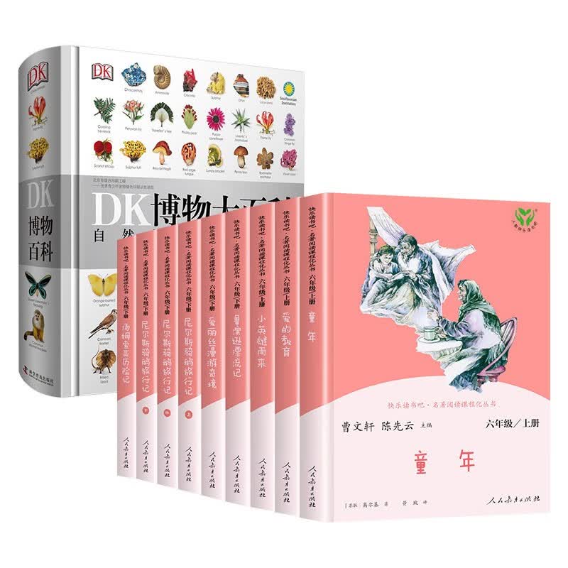 快乐读书吧六年级上下册+DK博物大百科 自然界的视觉盛宴 (共10册)