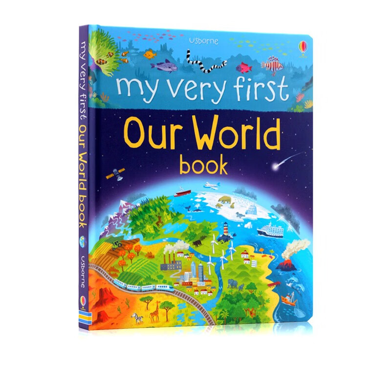 英文原版 Usborne My very first Our World book 我们的世界 幼儿科普启蒙书 精装大开本纸板书 亲子读物 . 绿山墙图书