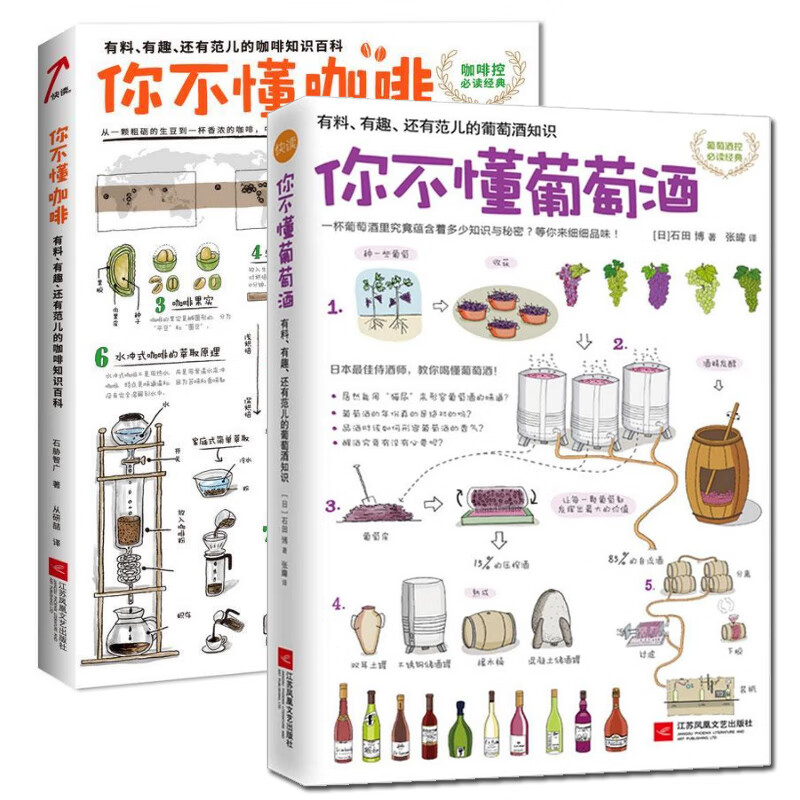 你不懂葡萄酒+你不懂咖啡(有料有趣还有范儿的咖啡知识百科)（共2册）