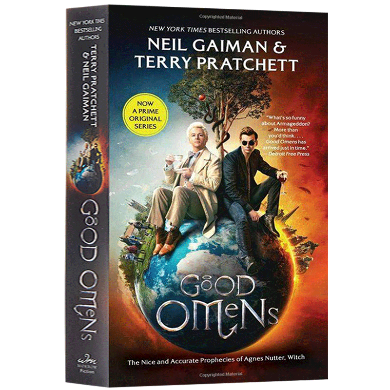 【瑕疵书】英文原版 好兆头 Good Omens Neil Gaiman 同名美剧小说版