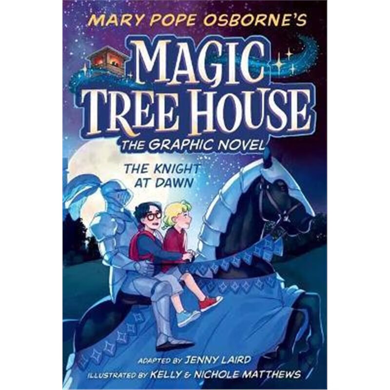 英文原版 神奇树屋图像小说 The Knight at Dawn Graphic Novel (Magic Tree House #2) 中小学课外阅读故事章