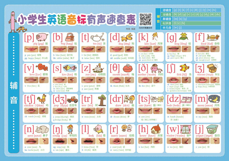 小学生英语音标有声速查表