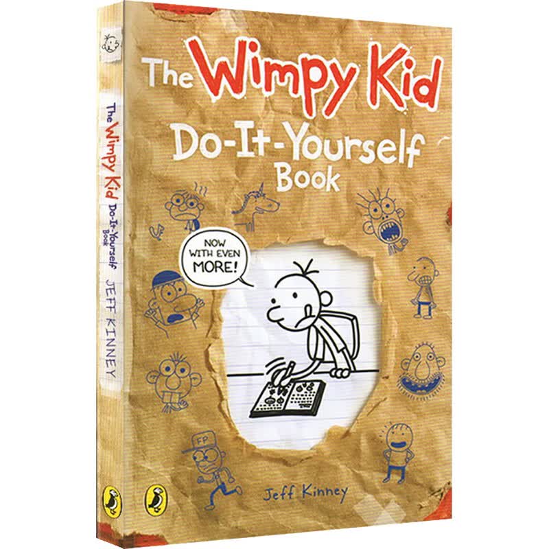 预售 小屁孩日记DIY练习本 Diary of a Wimpy Kid Do-It-Yourself Book 小鬼日记 英文原版儿童幽默小说读物小学生成长阅读 Jeff Kinney