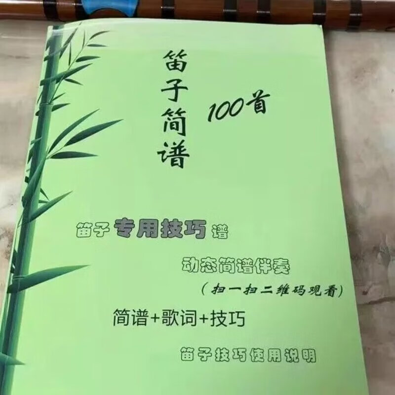 胖哥笛子简谱100首2笛子技巧谱动态有声简谱伴奏轻松学笛子 册