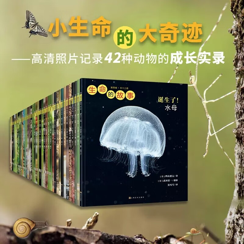 生命的故事42册大合集 生命的诞生全过程 儿童科普百科绘本3-6岁 昆虫科普写真集 幼儿园小学儿童科普启蒙书籍 生命的故事42册