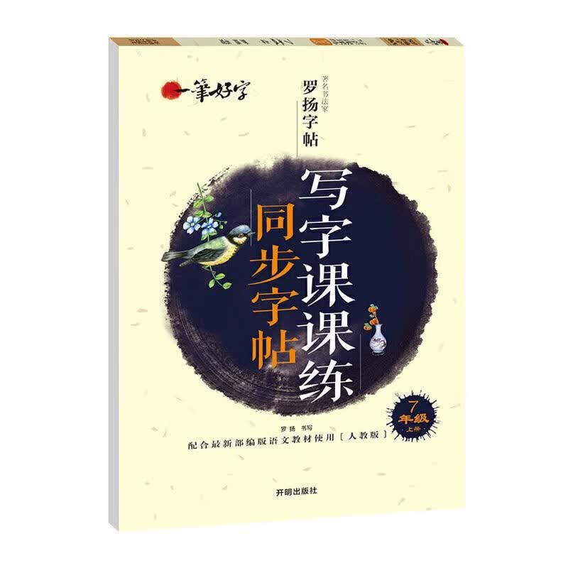 一笔好字罗扬字帖课课练一二三四五六七上下人教版 写字课课练同步字帖 7年级上册