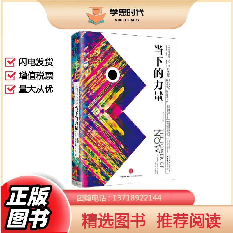 当下的力量（白金版） 中信出版社 励志成功书籍 心灵经典 如何活得更好 过得更开心 埃克哈特·托利经典之作 张德芬推荐