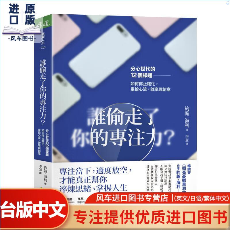 谁偷走了你的专注力？：分心世代的12个课题，如何停止瞎忙，重拾心流、效率与创意 港台原版中文繁体图书籍
