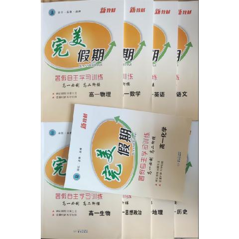 2024版新教材完美假期暑假自主学习高一必刷高二衔接高一科目自选 语文