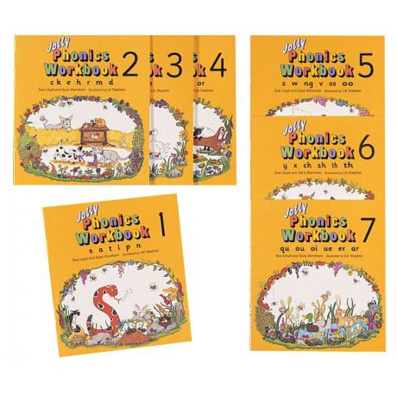 欢乐自然拼读练习册 Jolly Phonics Workbooks: Books 1-7