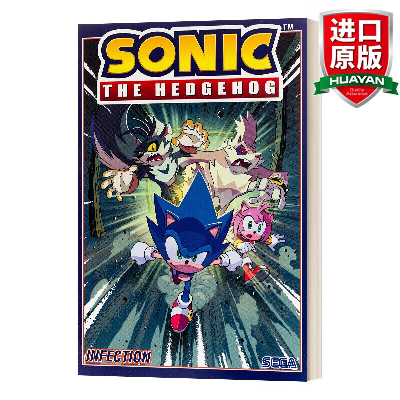 Sonic The Hedgehog, Vol. 4 Infection 英文原版 刺猬索尼克第四卷 感染 音速小子 英文版 进口英语原版书籍