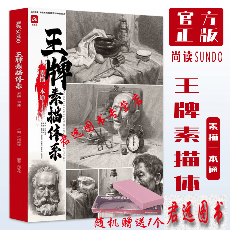 王牌素描体系素描一本通2023尚读张大伟石膏几何静物石膏头像综合
