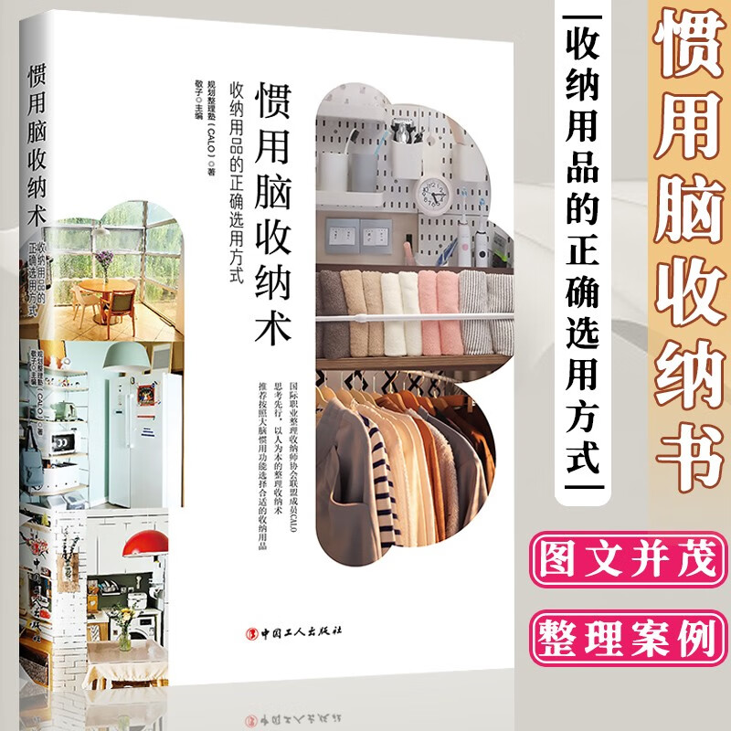 惯用脑收纳术 收纳用品的正确选用方式 敬子 主编 收纳用品和收纳技巧 图文并茂 中国工人出版社