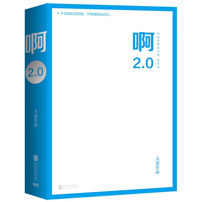 大冰作品全集 大冰新书保重 小孩 你坏 啊2.0 乖摸摸头2.0 大冰的小蓝书系列 大冰的书全套 大冰 啊2.0