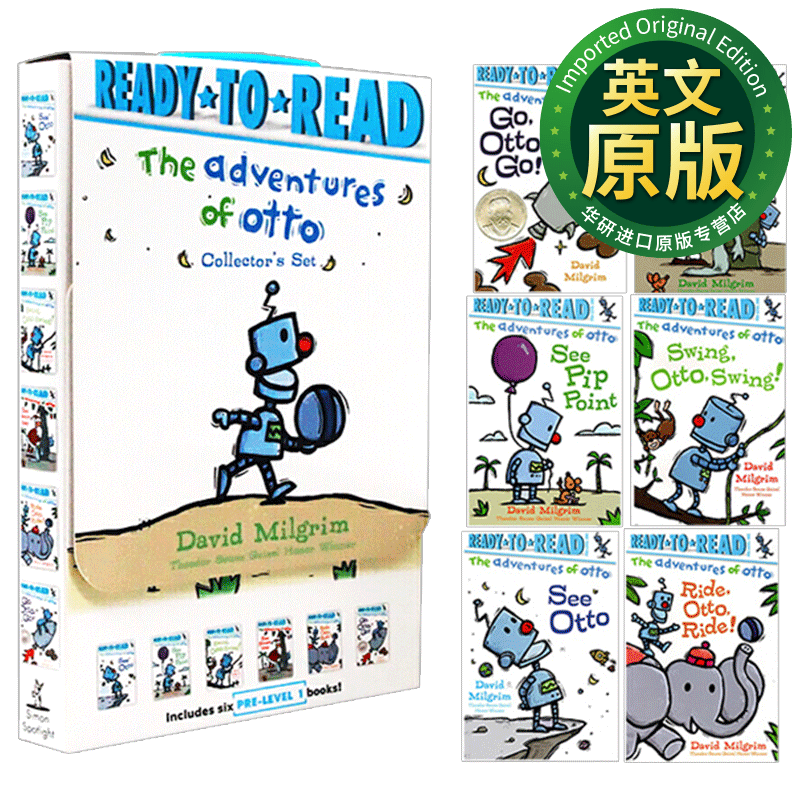 机器人冒险故事英文原版The Adventures of Otto Collector's Set