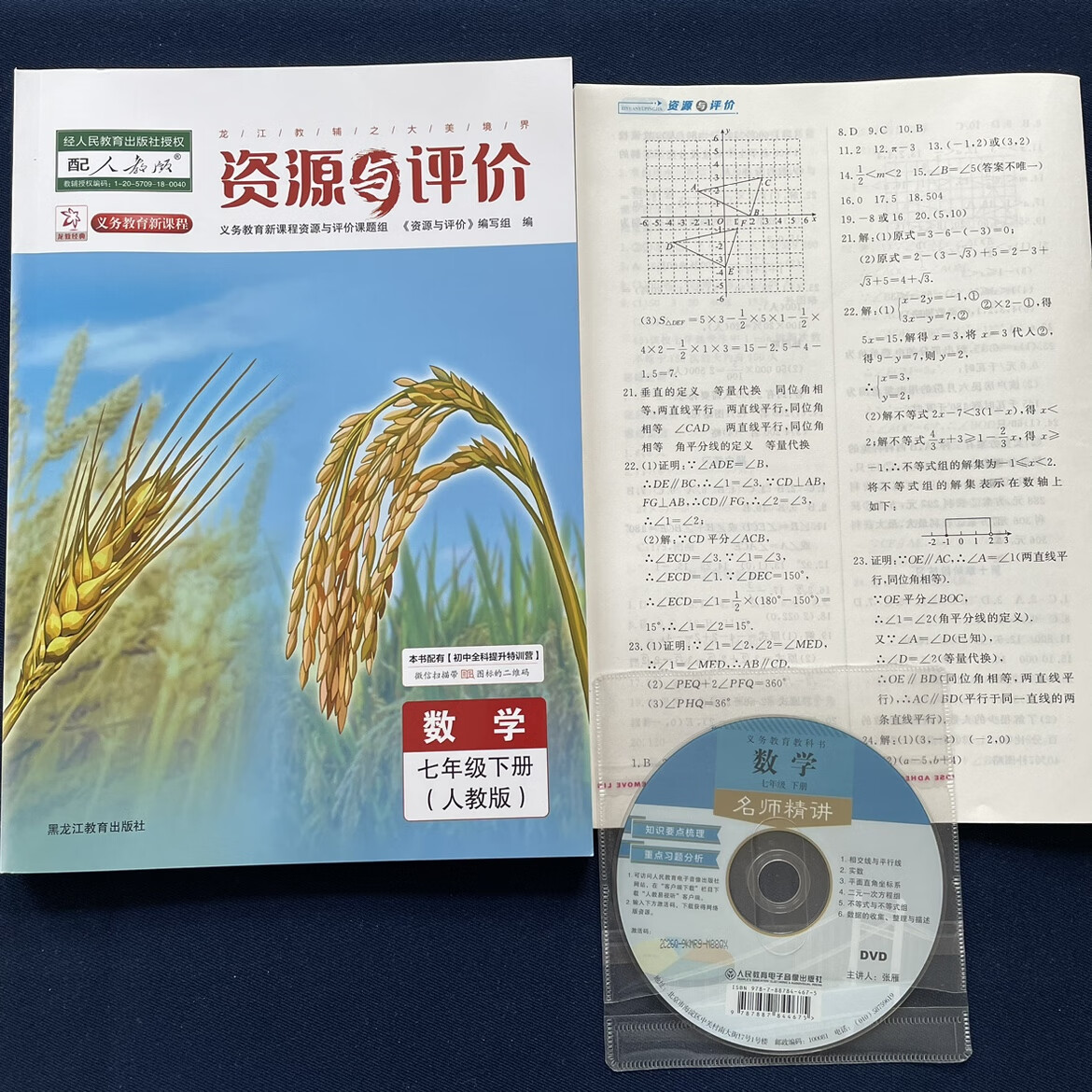 幸书2023初中资源与评价数学7/七年级下册人教版+练习卷+