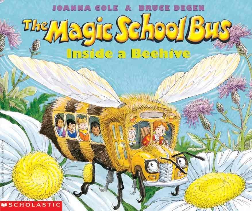学乐神奇校车经典版绘本：奇妙的蜂巢 1册 英文原版 科普绘本 Scholastic Magic School： Inside a Beehive 7-12岁