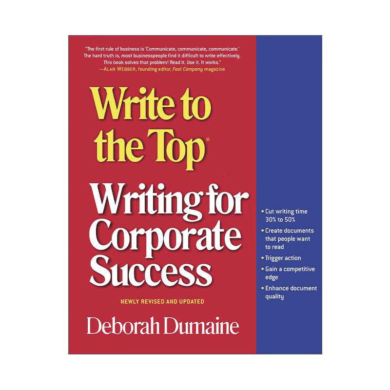 Write to the Top 英文原版 商务邮件沟通技巧指南 修订版 Deborah Dumaine 英文版 进口英语原版书籍