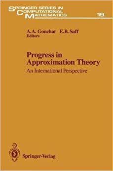 Progress in Approximation Theory