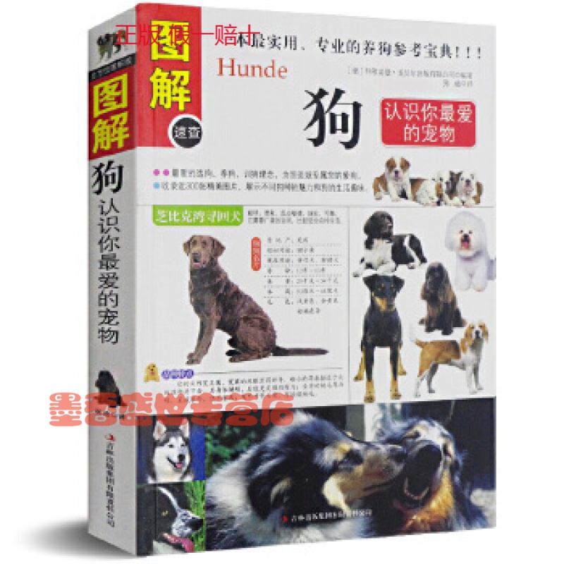 养狗手册图解速查  养狗参考宝典 认识你爱的宠物 选狗养狗训狗泰迪牧羊犬哈士奇贵宾犬宠物狗养护书
