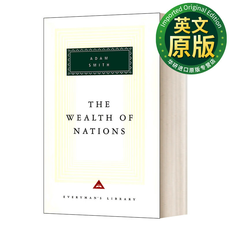 预售 The Wealth Of Nations 国富论 亚当·斯密 Everyman精装版 英文版 进口英语原版书籍 英文原版 Smith, Adam