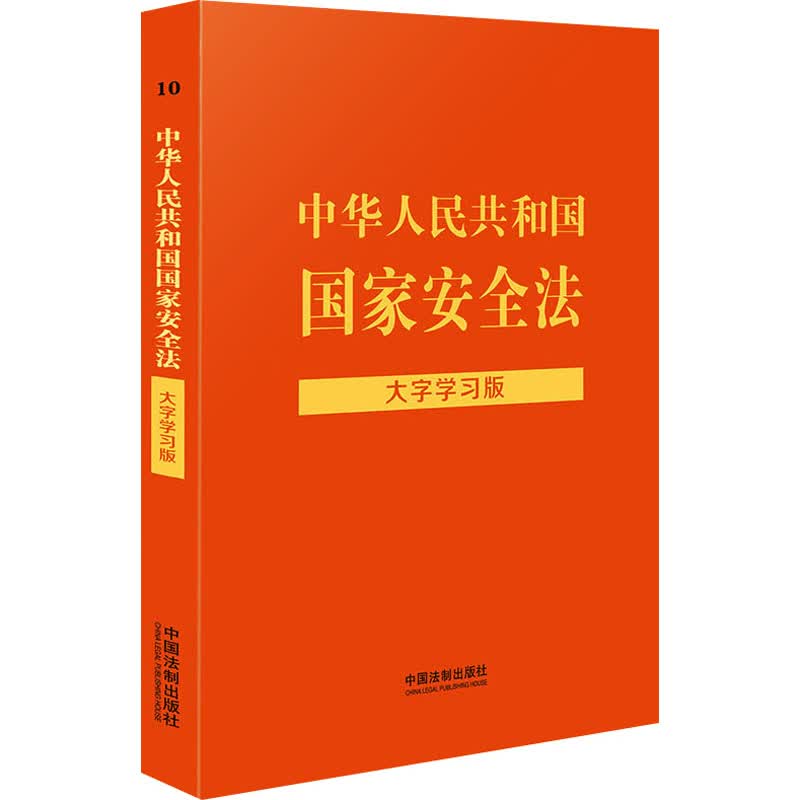 中华人民共和国国家安全法 大字学习版