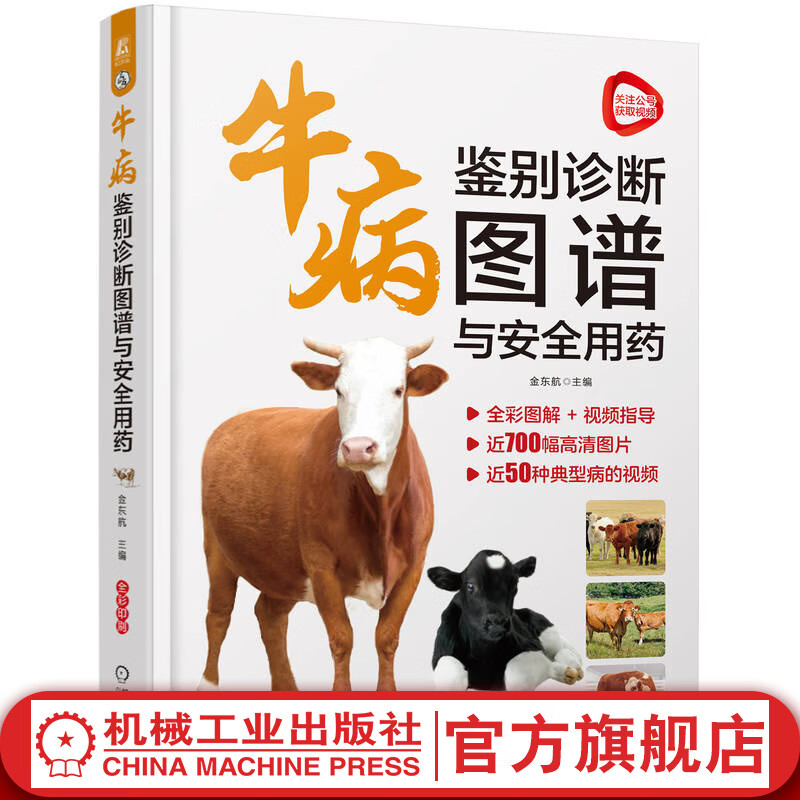官网 牛病鉴别诊断图谱与安全用药 牛病鉴别诊断书籍 养牛书籍大全肉牛养殖技术 牛病诊断及治疗全书