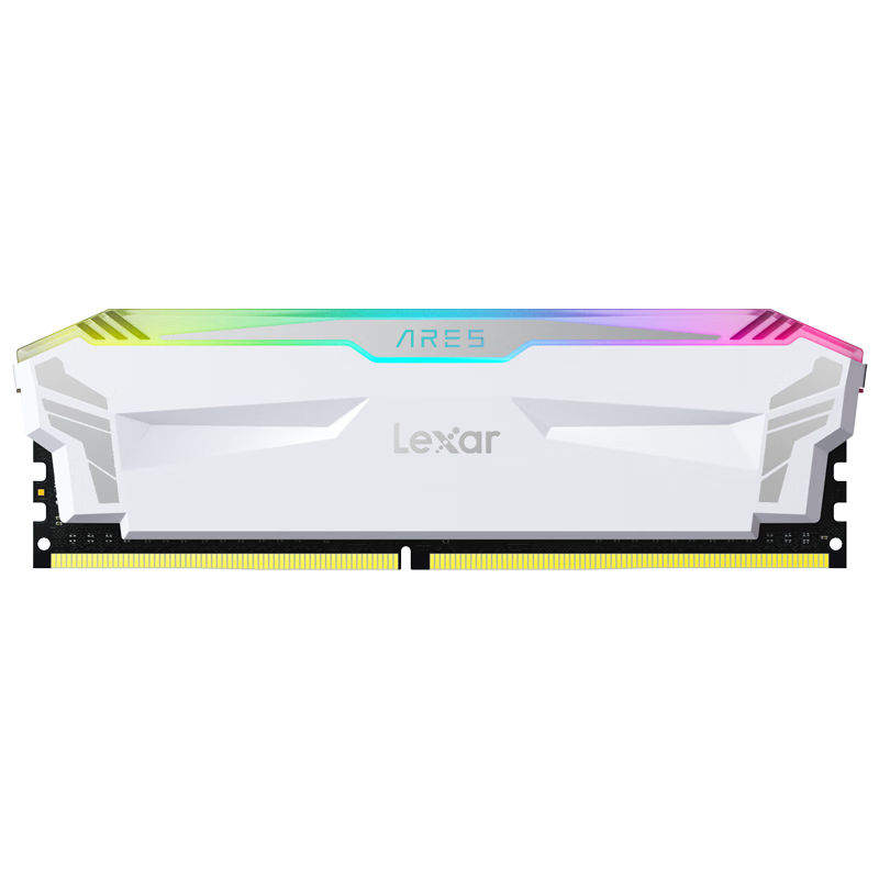 雷克沙（Lexar）DDR5 6400 32GB 16G*2套条 电竞RGB灯内存条 Ares战神之刃 白色，659元包邮—— 慢慢买比价网