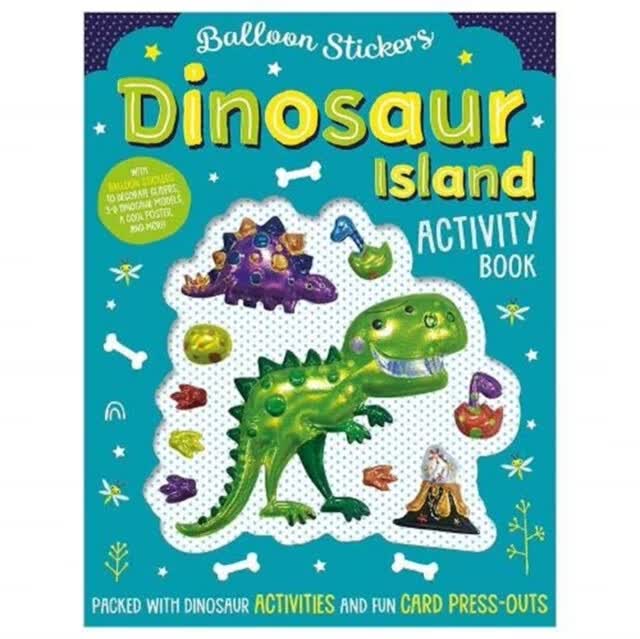 气球贴纸 恐龙岛/Balloon Stickers Dinosaur Island 进口原版英文新奇特玩具书