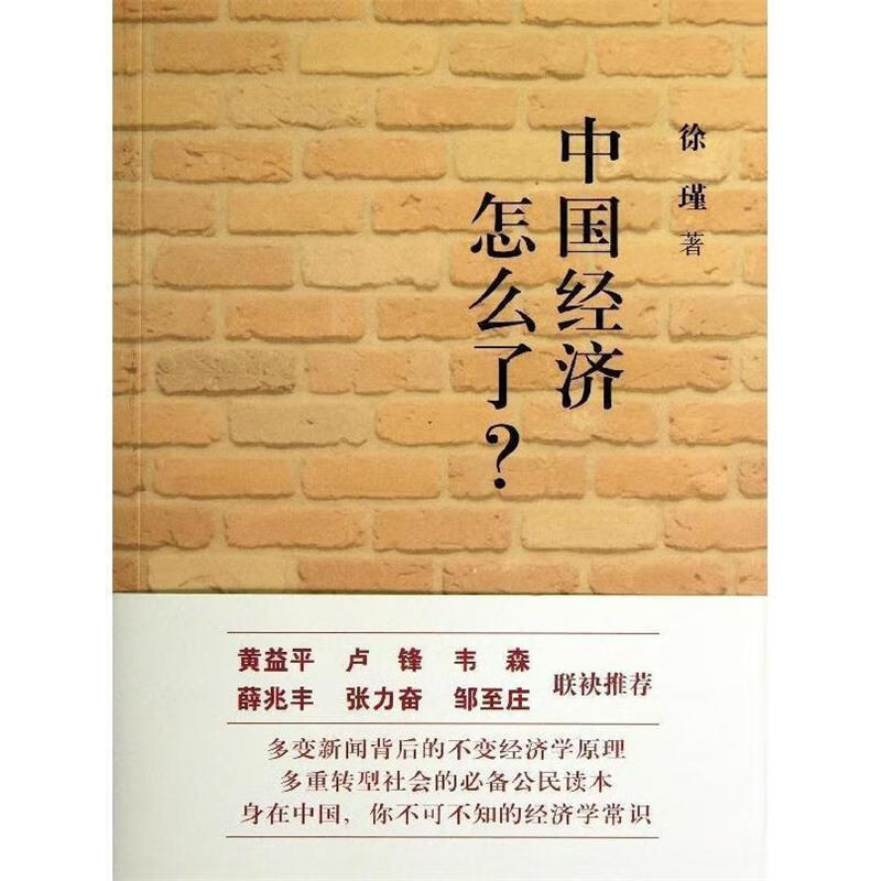 中国经济怎么了 徐瑾 著【书】